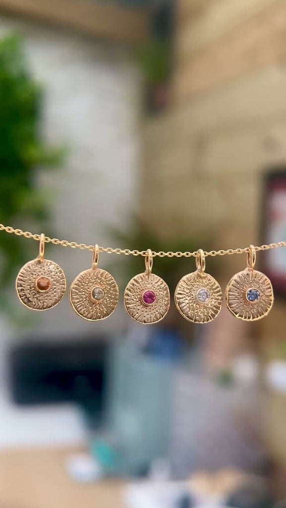 9ct Gold Dainty Starbursts - Multiple Gem Options – Aislin Rose Jewellery